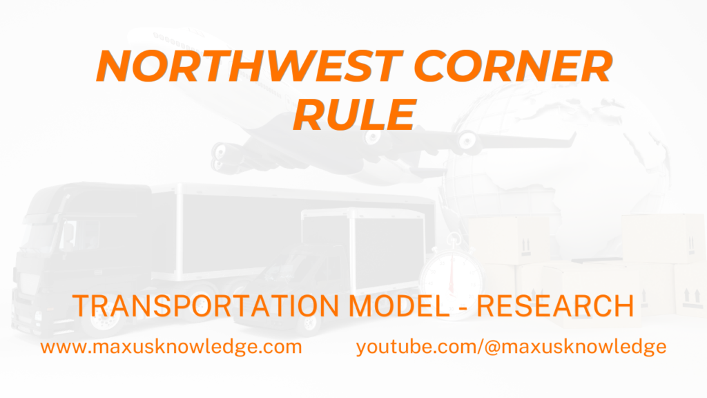 Transportation model: Important concepts, examples and types