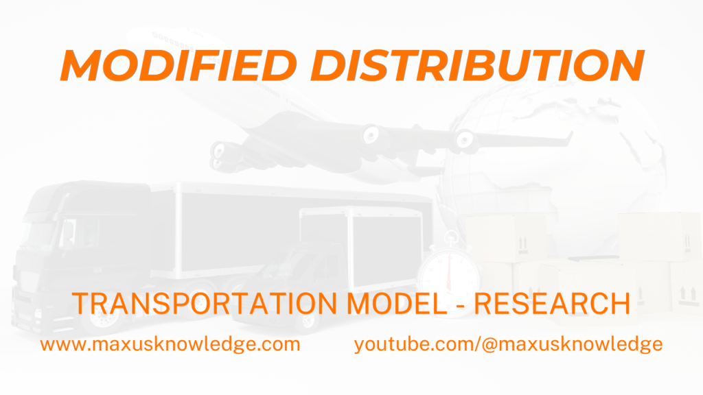 Transportation model: Important concepts, examples and types