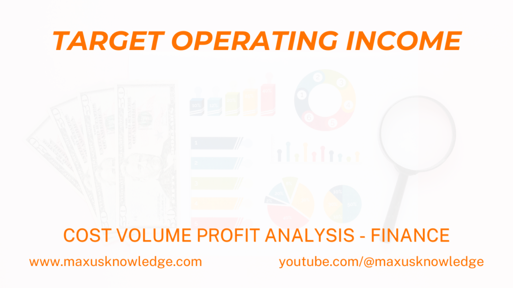 Break even and cost volume profit analysis - Examples - CVP